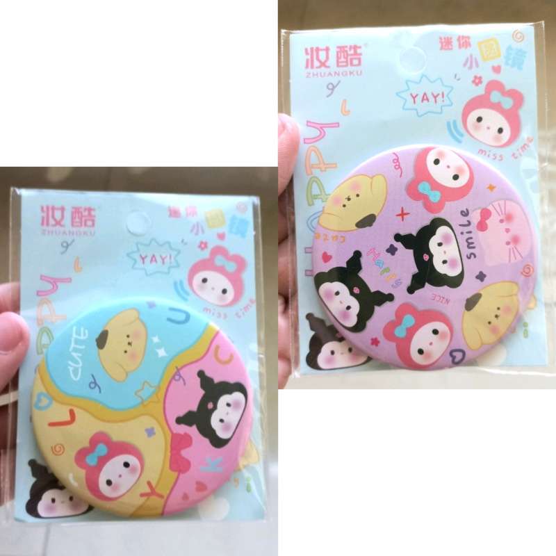 Jual CERMIN BULAT SANRIO LUCU IMUT PRAKTIS KUROMI MY MELODY POMPOMPURIN ...