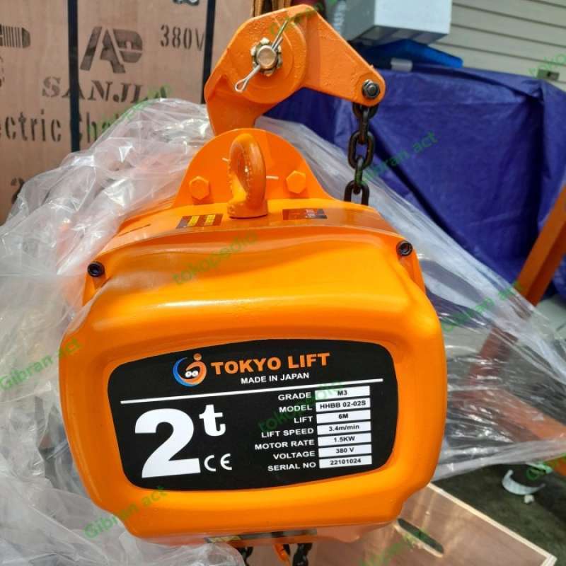 Promo Electric Chain Hoist 2 Ton X 6 Meter Tokyo Lift Japan Diskon 23% ...