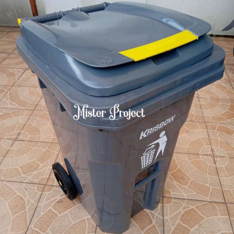 Promo Tempat Sampah Krisbow 100l/dust Bin Green/yellow/grey 100l Diskon ...