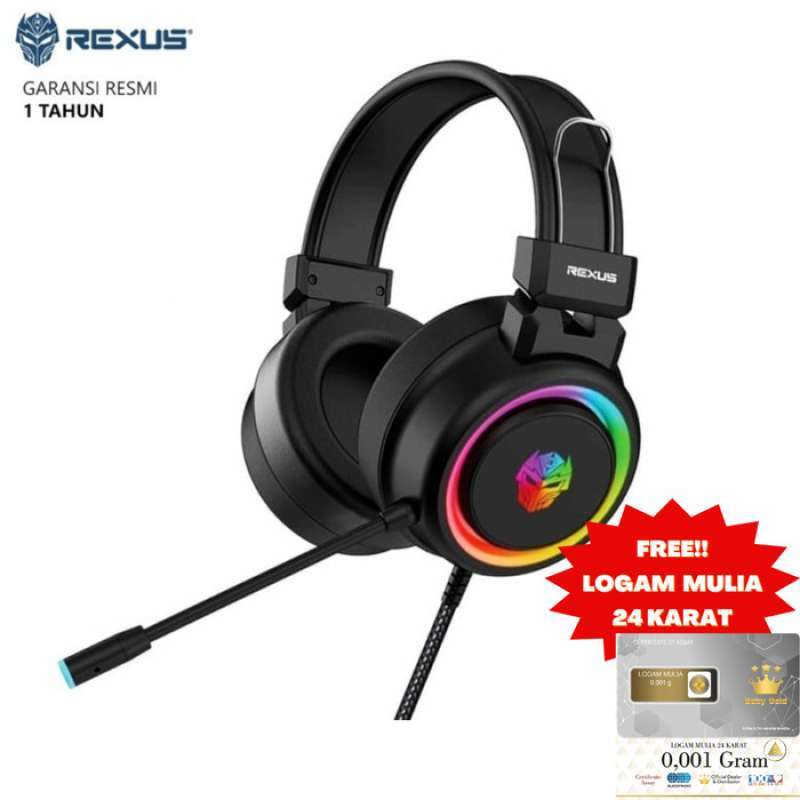 Promo Rexus Vonix F30 Headset Gaming LED RGB Spectrum Diskon 9% di ...