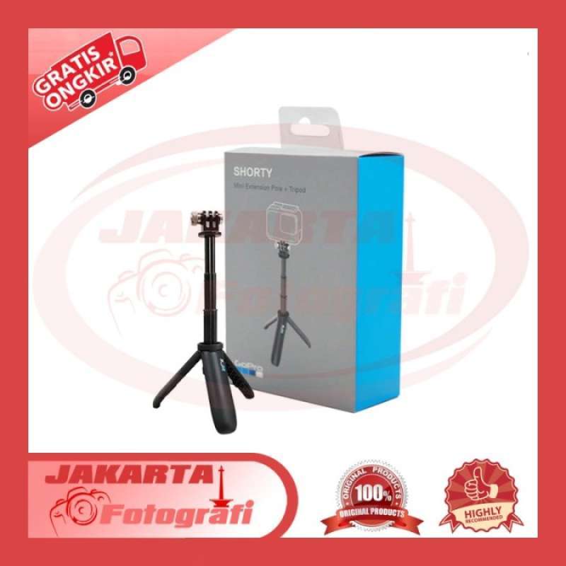 Promo GOPRO SHORTY (MINI EXTENSION POLE + TRIPOD) Diskon 50% di Seller ...