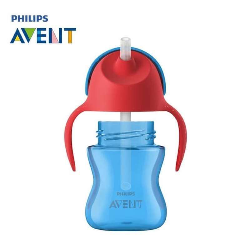 Promo Philips Avent Bendy Straw Cup 200ml - Blue Diskon 28% di Seller ...