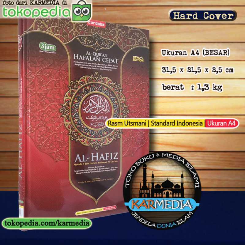 Promo Ukuran Besar A4 Al Hafiz - Al Quran Hafalan Mudah Mushaf Al Hafiz A4 Diskon 23% di Seller ...