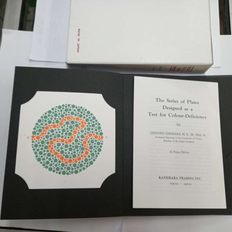 Promo Buku Test Buta Warna Ishihara 38 Plates Asli Japan Diskon 23% Di ...