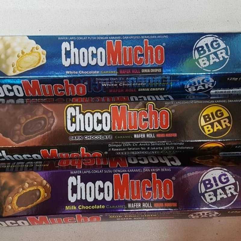 Jual Choco Caramel Mucho Big Bar 125gr-White Choco-Dark Choco-Milk ...