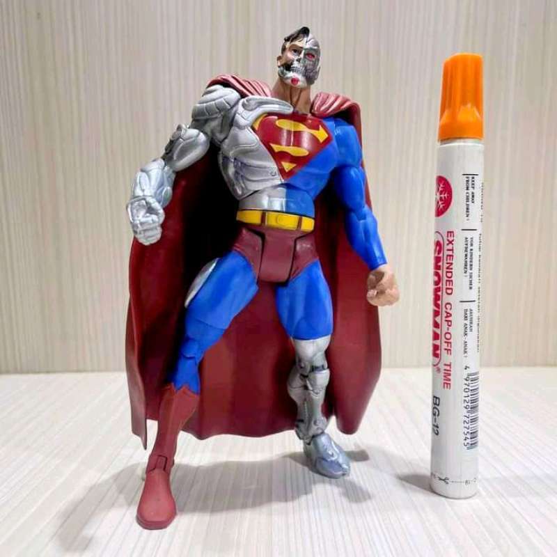 Jual Mainan figure superman cyborg super cyborg classic series Tinggi ...