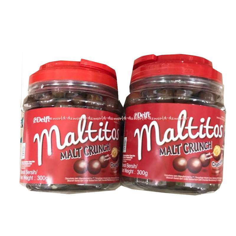 Jual Delfi Maltitos Malt Crunch 300gr Coklat Bulat Bola Cokelat Krunchi ...