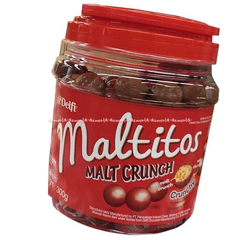 Jual Delfi Maltitos Malt Crunch 300gr Coklat Bulat Bola Cokelat Krunchi ...