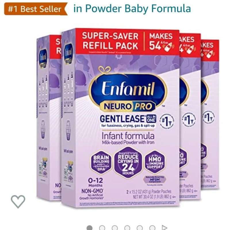 Jual 4 Pack,enfamil Neuropro Gentleasebaby Formula,powder Refill Box,30.4oz Di Seller ...