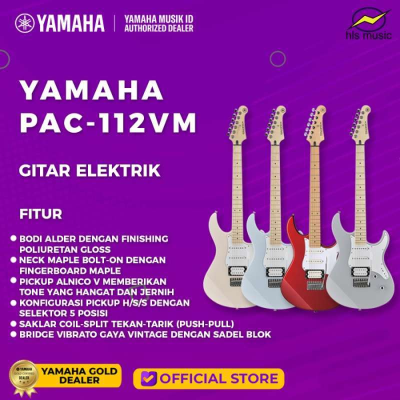Promo Yamaha Pacifica PAC112VM / PAC112V Maple Gitar Elektrik Diskon 18% di Seller HLS Music ...