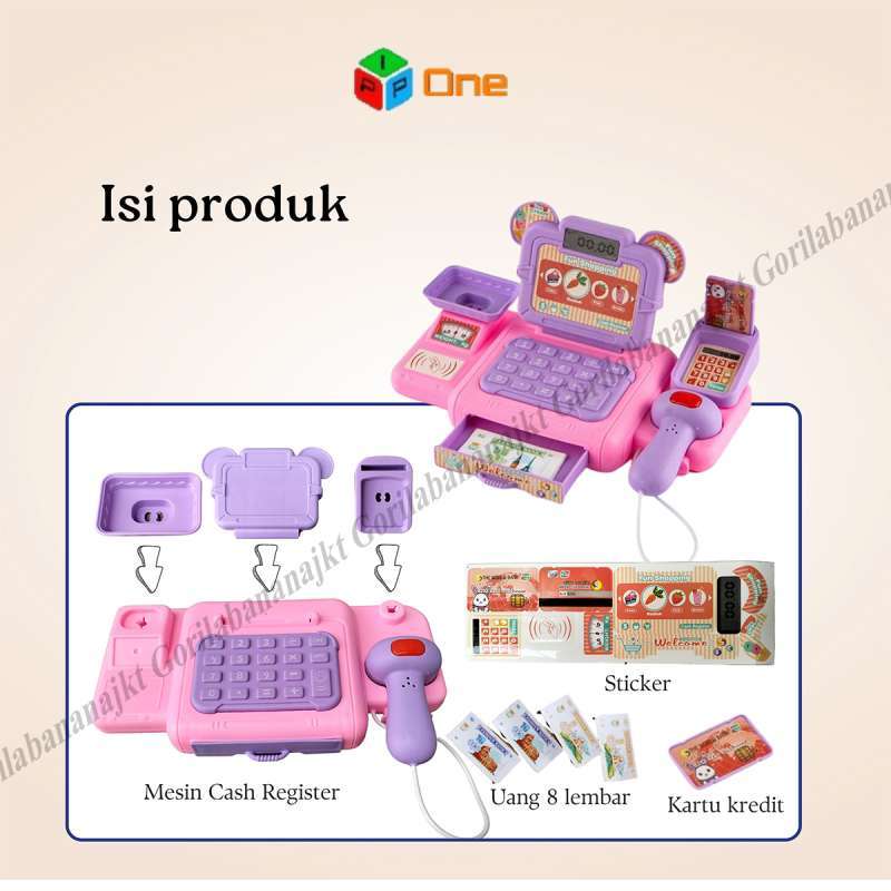 Jual Mainan Mesin kasir belanja kalkulator berhitung cash register ...