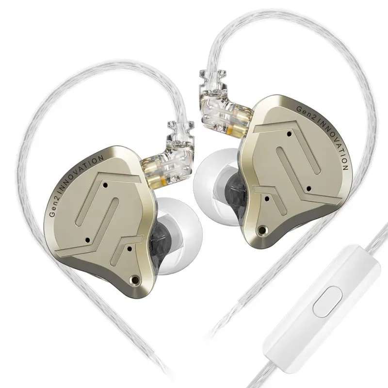Promo KZ ZSN PRO 2 Knowledge Zenith In Ear Earphone Microphone - Silver ...