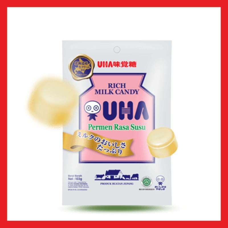 Jual Uha Milk Candy Permen Susu 1 Pak, Spesifikasi Rich Milk Candy Di ...