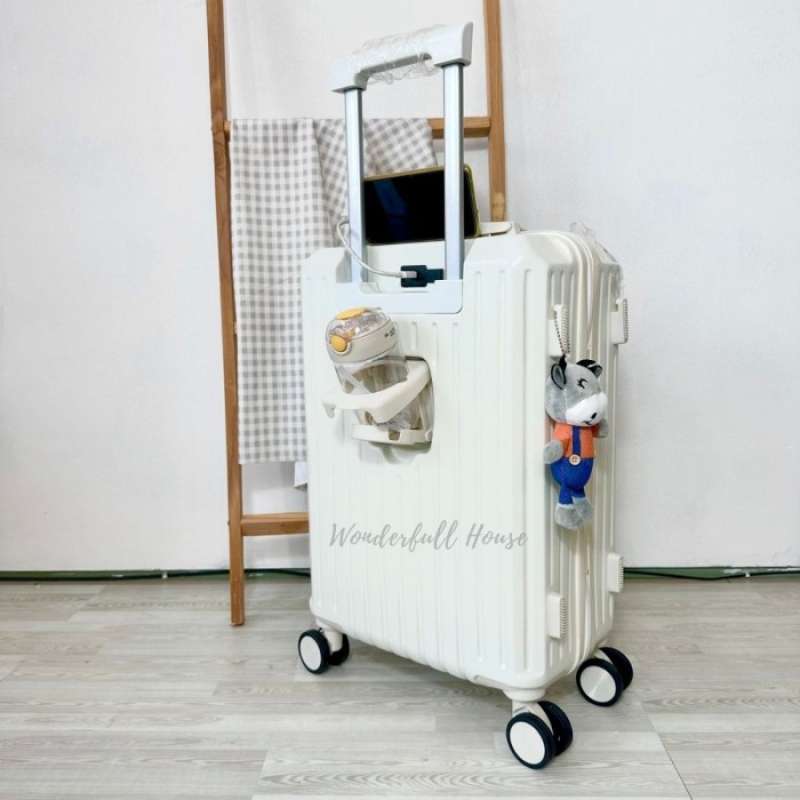 Promo Koper Cabin Bagasi Koper Kabin Fiber Import 20 inch 24 inch Anti ...