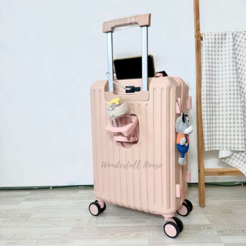 Promo Koper Cabin Bagasi Koper Kabin Fiber Import 20 inch 24 inch Anti ...