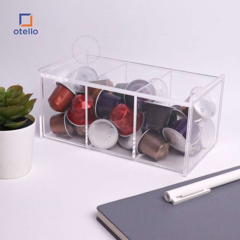 Promo Box Kapsul Nespresso Sekat 3 Tempat Penyimpanan Capsule Kopi ...