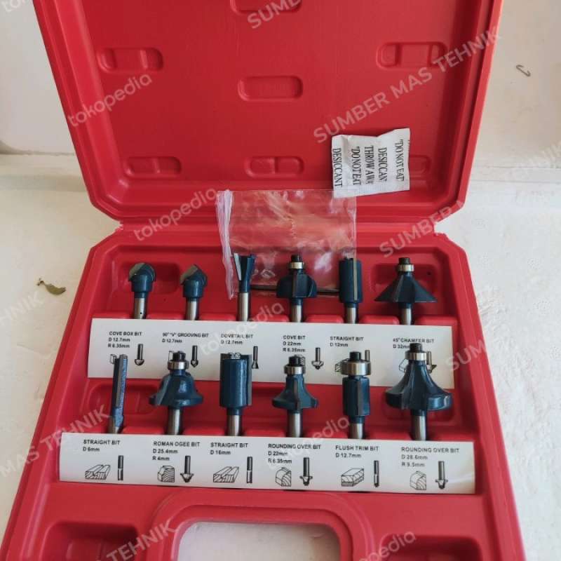 Promo MATA ROUTER KAYU SET PISAU PROFIL KAYU AS 6.35MM MATA TRIMER ...