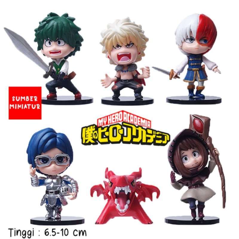 Promo My Hero Academia Set Figure Cosplay Fantasy Deku Bakugo Todoroki Ocako Diskon 23 Di