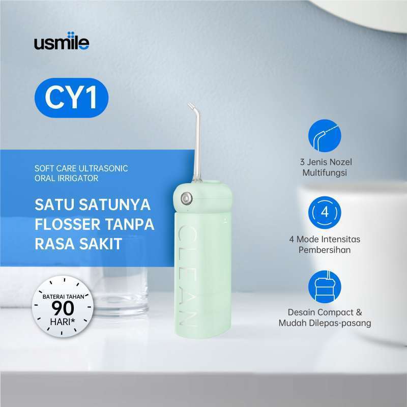 Promo Bazaarbni - Usmile Cy1 Soft Clean Water Flosser Ultrasonic Oral Irrigator Diskon 1% Di ...