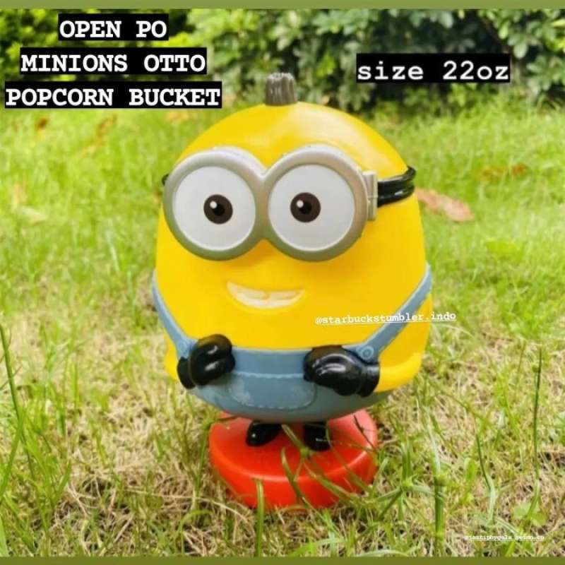 Promo MINIONS Otto Popcorn Bucket Cinema China Despicable Me Minion Bob ...