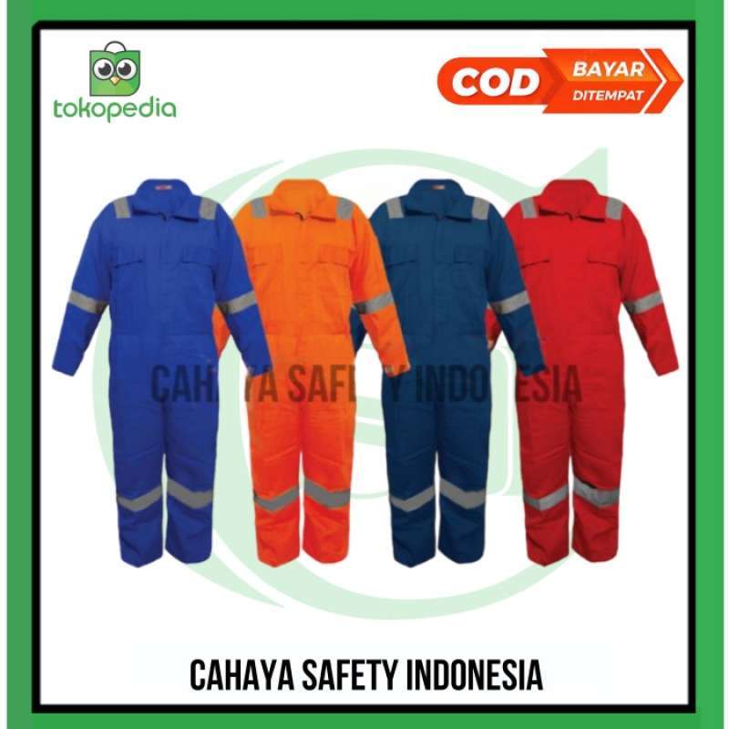 Promo Wearpack proyek / Baju seragam kerja / Coverall Biru BCA Diskon ...