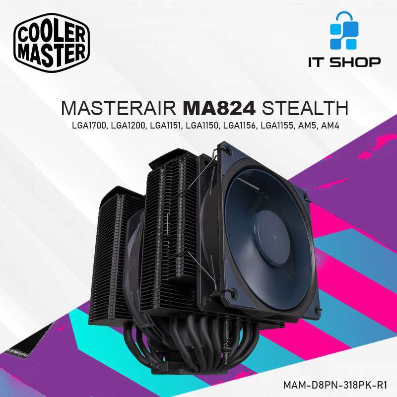 Jual Cooler Master Masterair Ma824 Stealth Cpu Air Cooler Di Seller It Shop Official Store ...