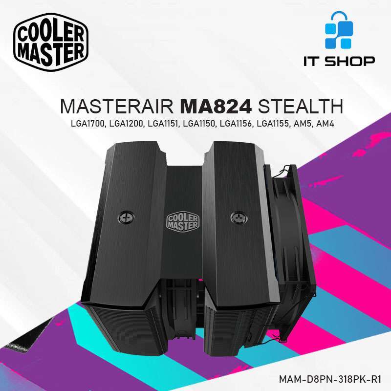 Jual Cooler Master Masterair Ma824 Stealth Cpu Air Cooler Di Seller It ...