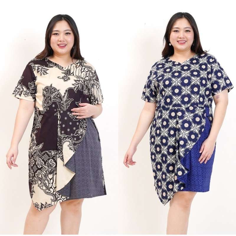 Mini Dress Batik Untuk Orang Gemuk 7 Model Baju Batik Wanita Gemuk