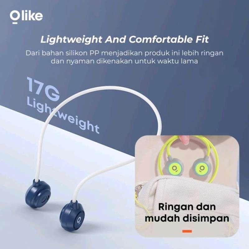 Jual Olike OW1 OpenFit Earphone Wireless Headset Bluetooth Earbud Open ...