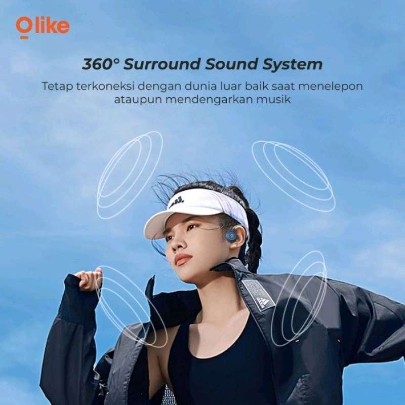 Jual Olike OW1 OpenFit Earphone Wireless Headset Bluetooth Earbud Open ...