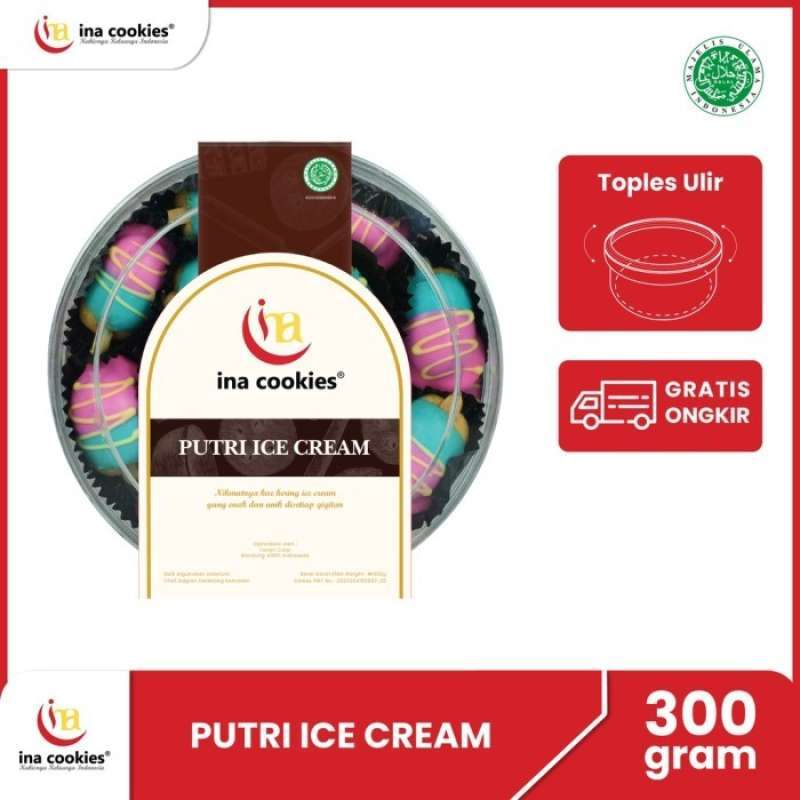 Jual INA COOKIES ORIGINAL 100% - Premium Putri Ice Cream Toples Reguler ...