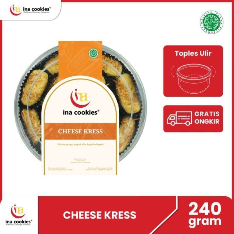 Jual Ina Cookies Original 100% - Premium Cheese Kress Toples Reguler Di ...