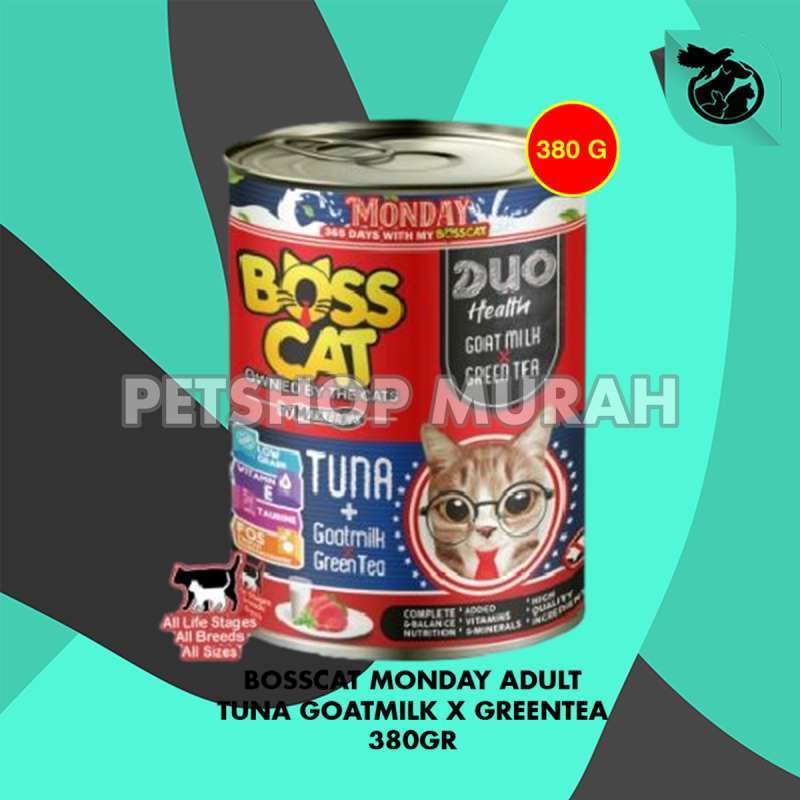Promo Makanan Kucing Basah Boss Cat Wet Food Kaleng 380 Gram Diskon 43% ...