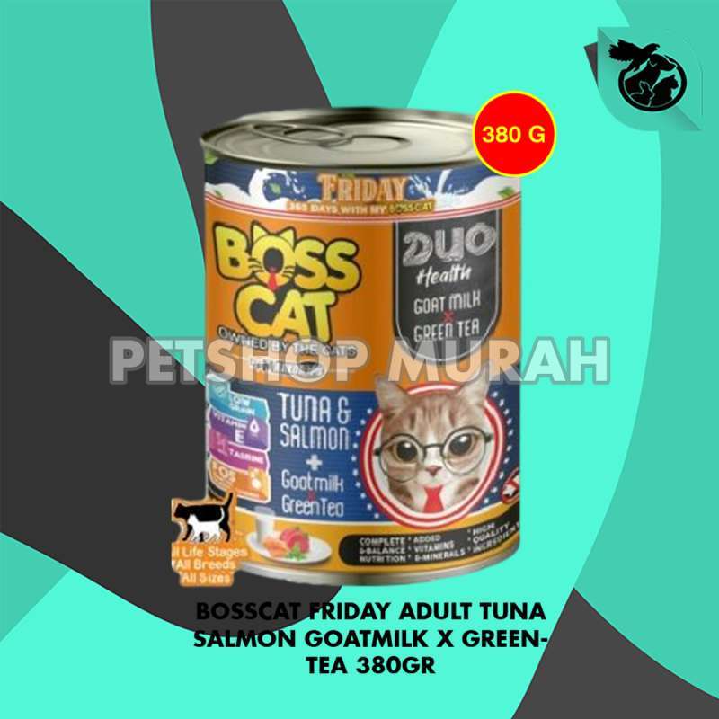 Promo Makanan Kucing Basah Boss Cat Wet Food Kaleng 380 Gram Diskon 43% ...