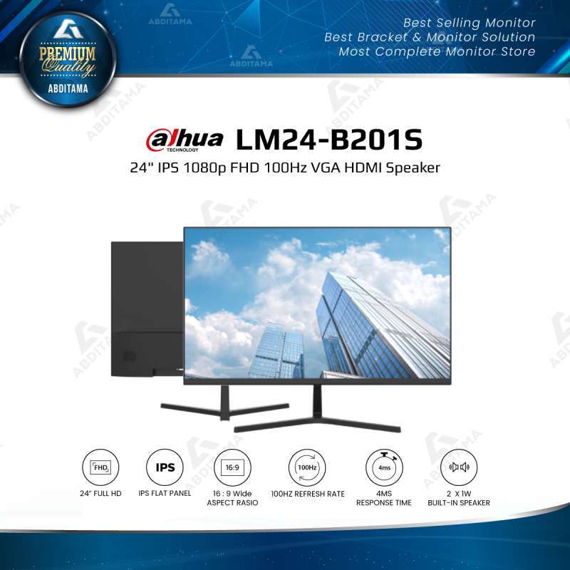 Jual Monitor Led Dahua Lm24-b201s 24 Ips 1080p Fhd 100hz Vga Hdmi ...