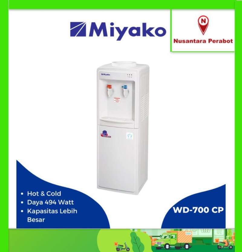 Promo Miyako Wd-700 Cp Dispenser Galon Atas Kompresor Panas Dingin Hot ...