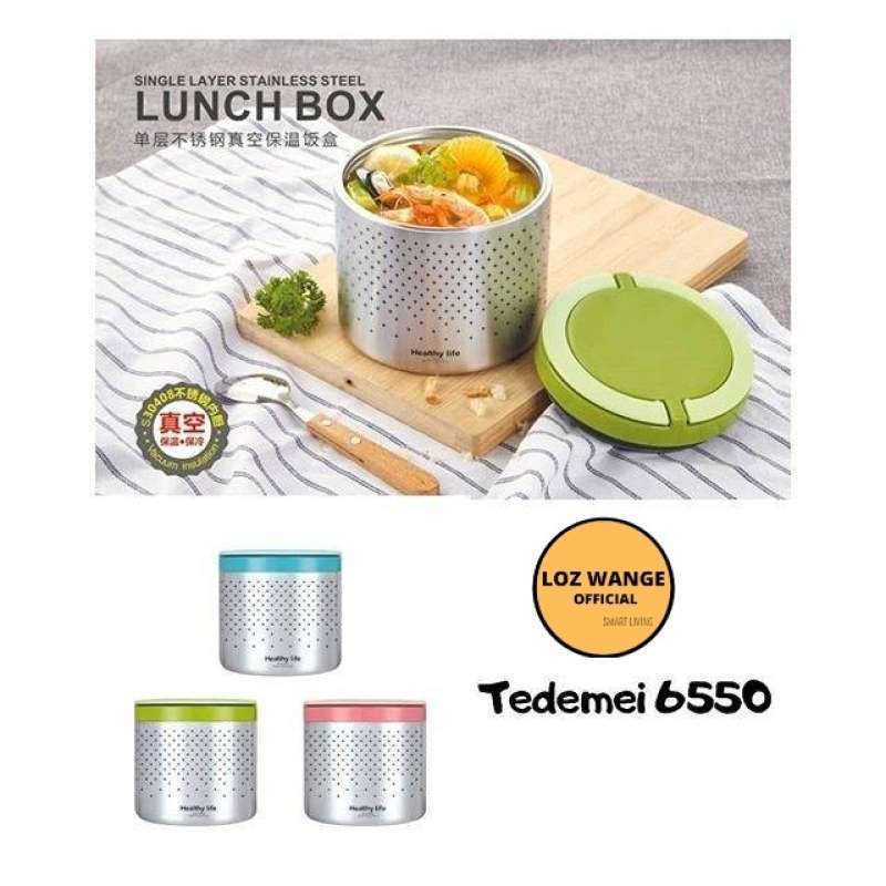 Promo Tedemei Lunchbox 6550 Kotak Makan Full Stainless Tahan Panas 1 ...