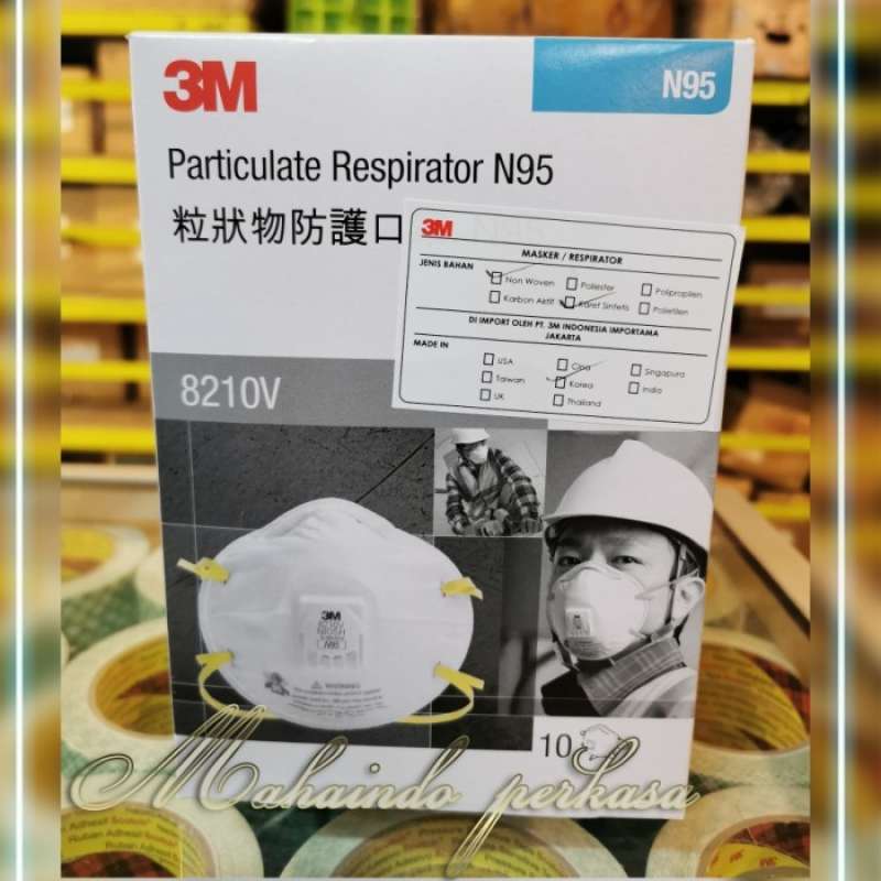 Promo Masker Mask 3m 8210v Masker Anti Virus Medis 1 Box Diskon 33% Di ...