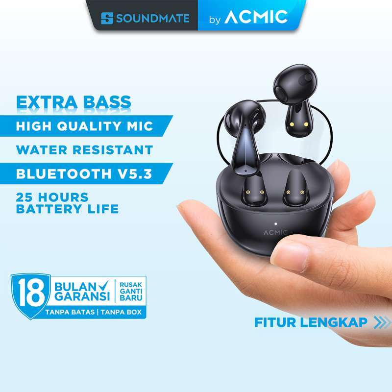Promo Acmic Soundmate Life Tws C01 Wireless Bluetooth Earphone Mini ...
