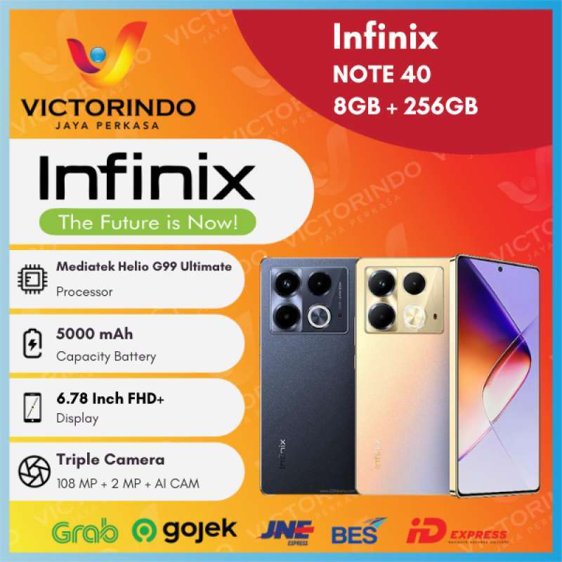Jual Infinix Note 40 ( Ram 8gb + Rom 256gb ) Garansi Resmi - Obsidian Black Di Seller Victorindo ...