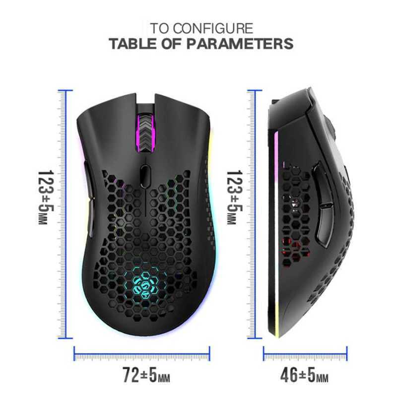 Jual K-snake Mouse Gaming Wireless Rgb Honeycomb Rechargeable Di Seller ...