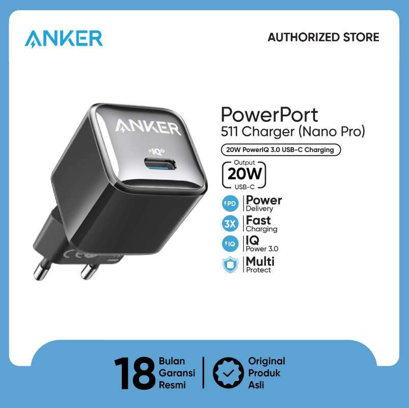 Jual Anker Wall Charger Nano Pro 20w Powerport Type C Fast Charging - Colokan Portable Di Seller ...