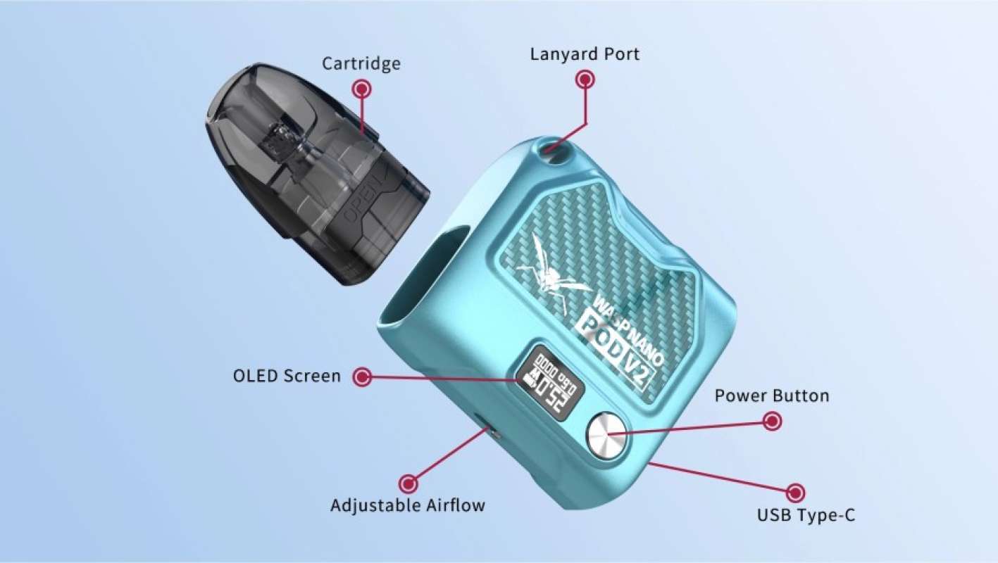 Promo Wasp Nano Pod V2 Kit 25w 1000mah Authentic By Oumier Diskon 12% ...