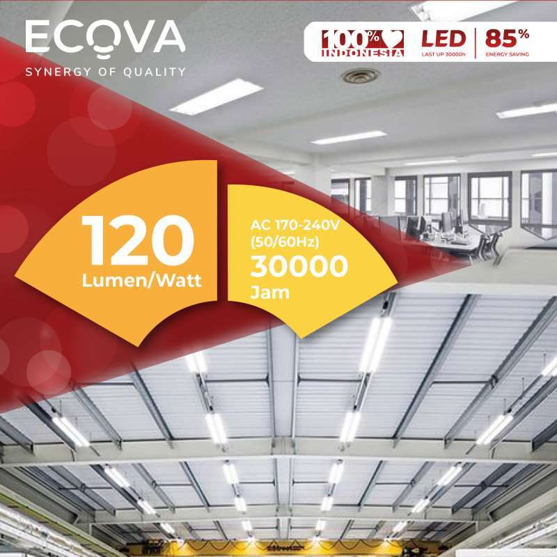 Jual Lampu Led Ecova Tl T8 Terang Hemat Energi & Tahan Lama 18 Watt 120cm Di Seller Ecova Led ...