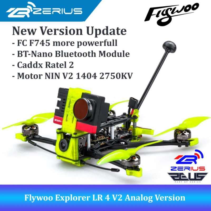 Promo Flywoo Explorer Lr 4 V2 Analog Pro Micro Long Range Ultralight ...