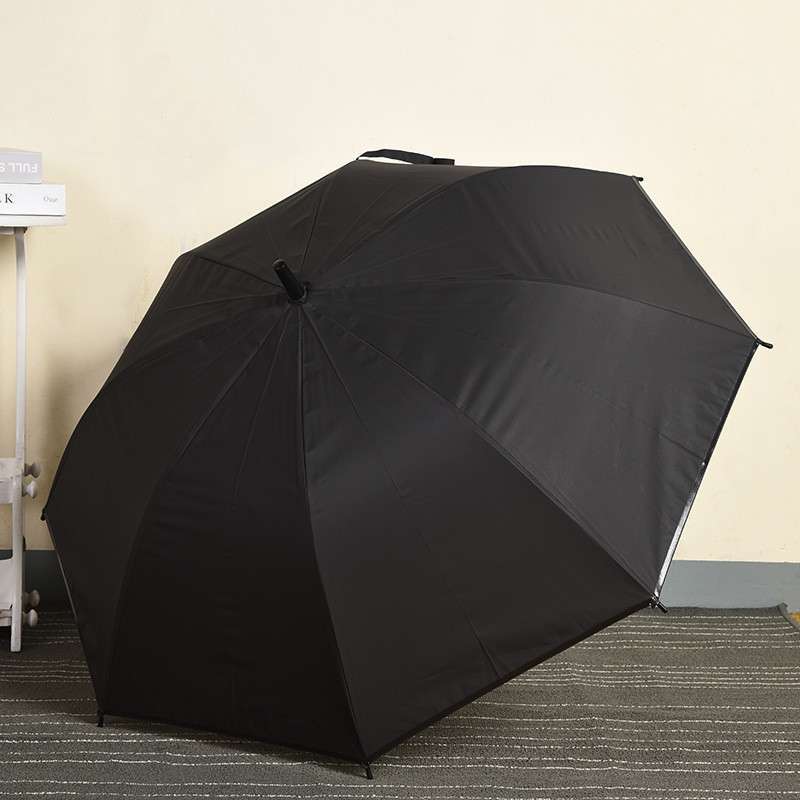 Promo Payung Lipat 8 Tulang Hitam Polos 90cm Manual Diskon 13% Di ...