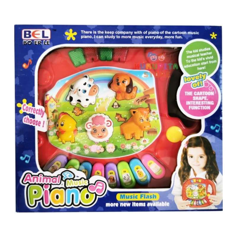 Promo Mainan Balita Animal Farm Music Piano (original Sni) Diskon 9% Di ...