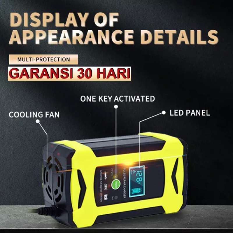 Promo Promo Smart Battery Fast Charger Desulfator Tester Aki Accu Mobil ...