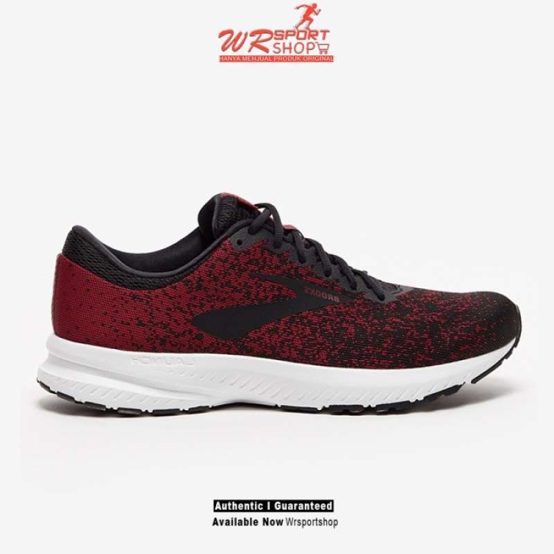 Promo Sepatu Lari Pria Brooks Launch 6 - Red Black Original Diskon 9% ...