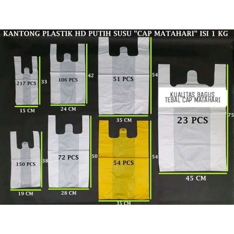 Jual Kantong Plastik Hd Kualitas Bagus Tebal Cap Matahari | Asoy ...